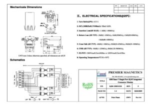 1000 Base-T Single Port RJ45 Integrated Connector Module – Premier ...