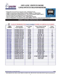 LinkSwitch Transformers – Premier Magnetics